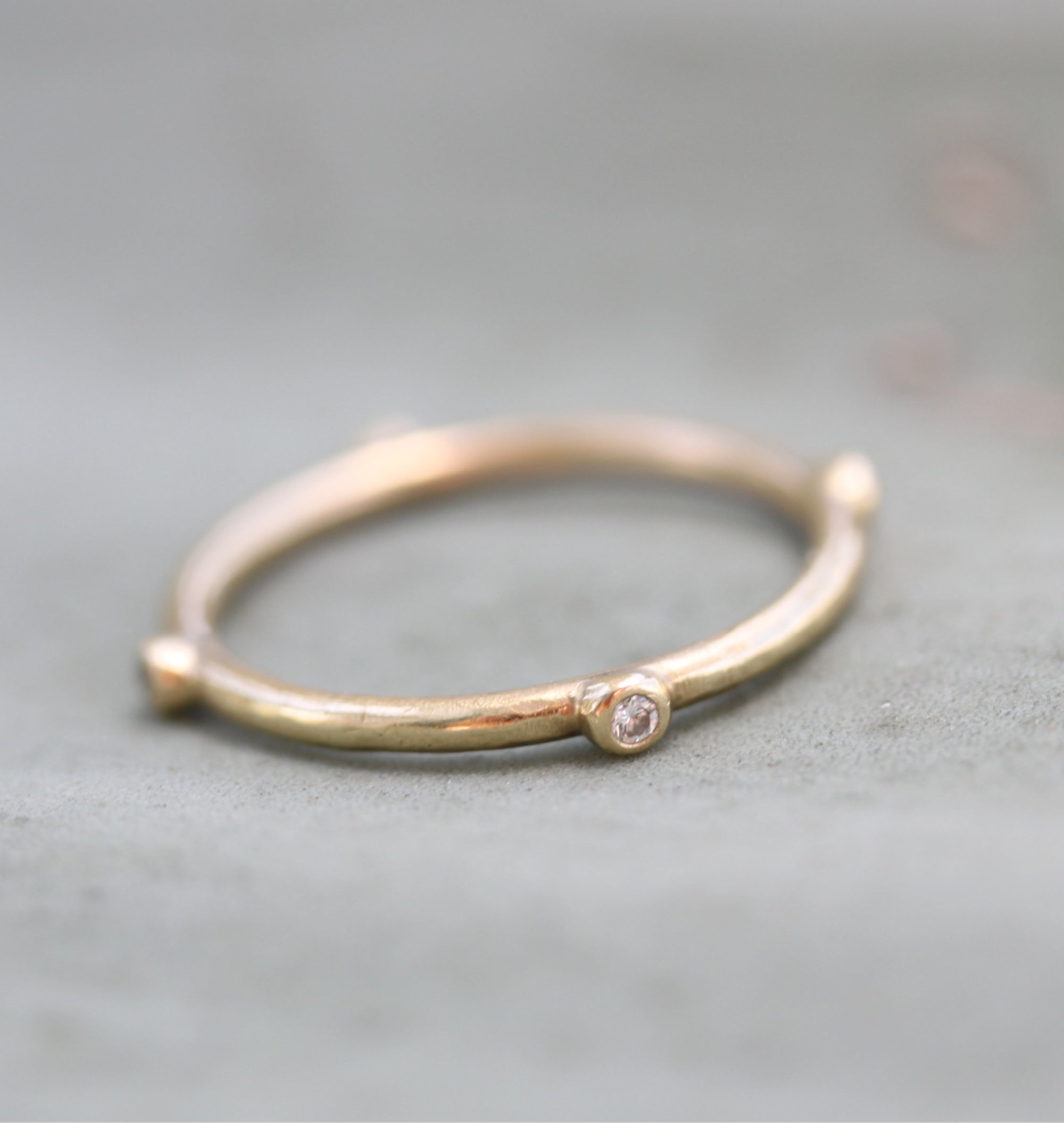 Gold Diamond Ring | Minimalistic Diamond Ring - studio 703 + RLD