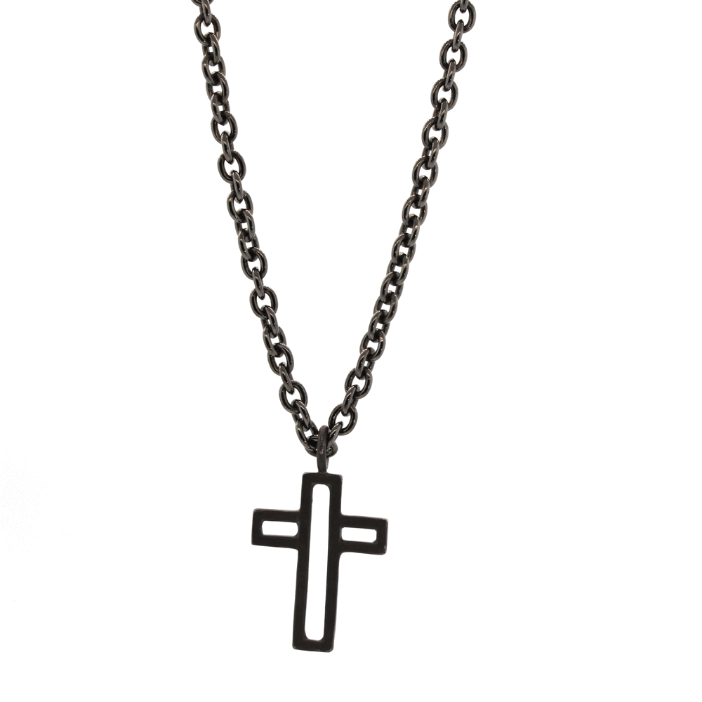 Men's Hollow Cross Necklace